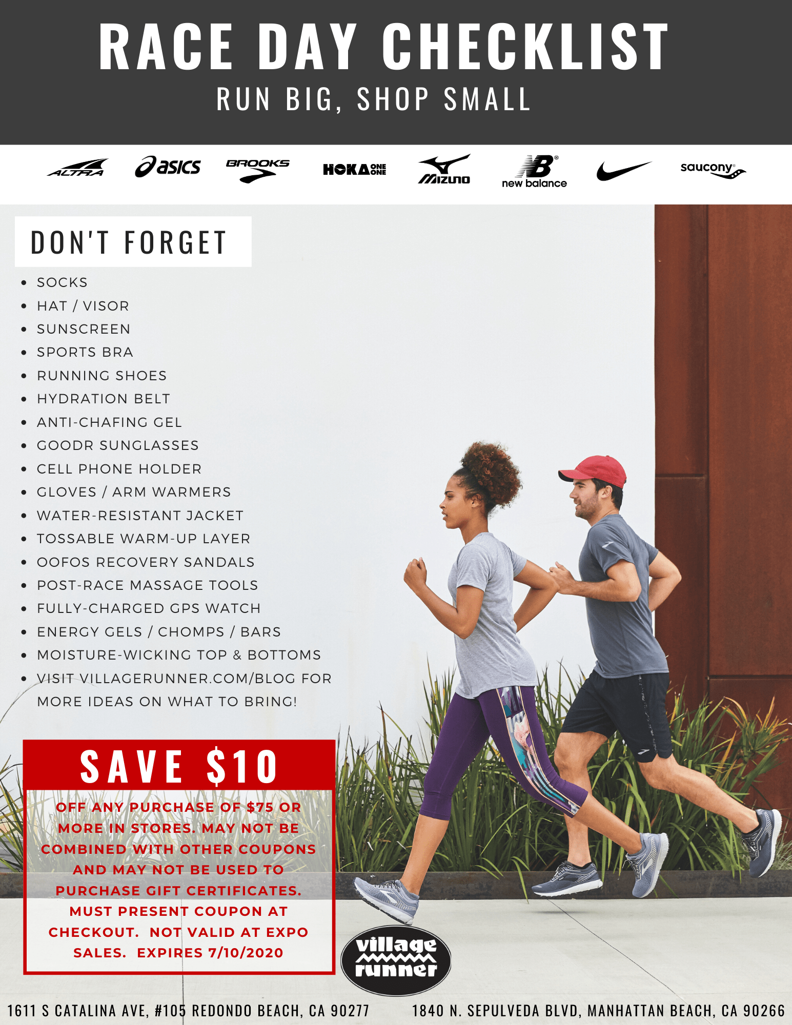 Marathon checklist to get you on your way